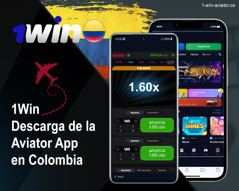 Aviator App para 1win Colombia - Juega al popular juego de crash en el ...
